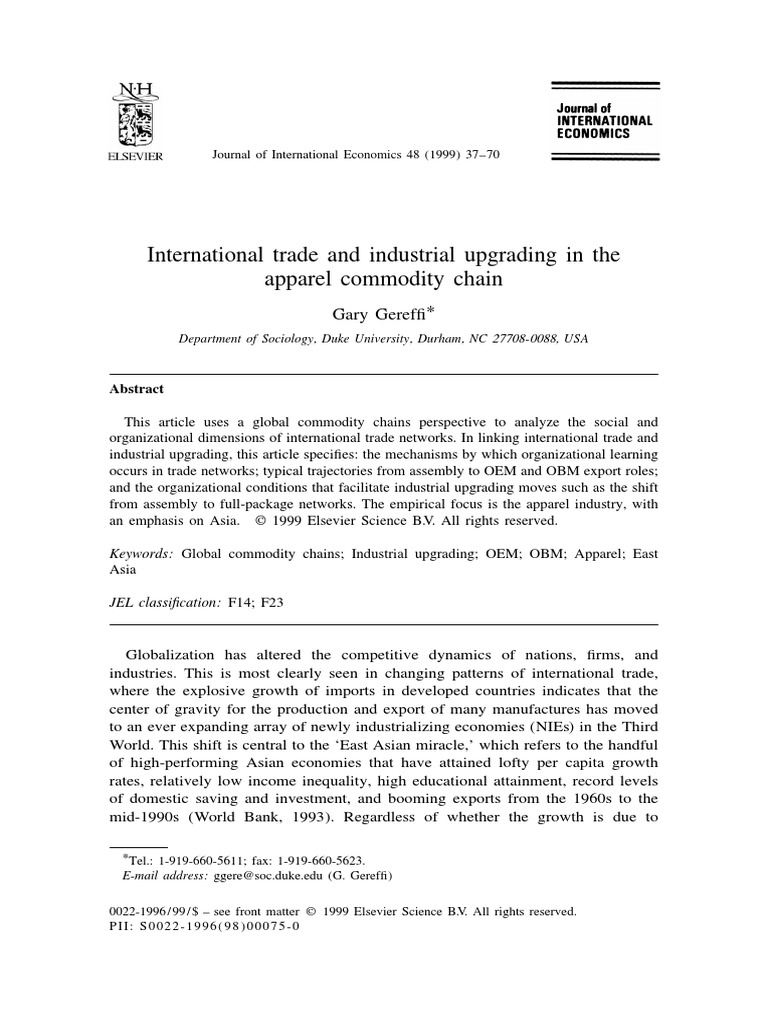 Gereffi - International Trade and Industrial Upgrading in The Apparel ...