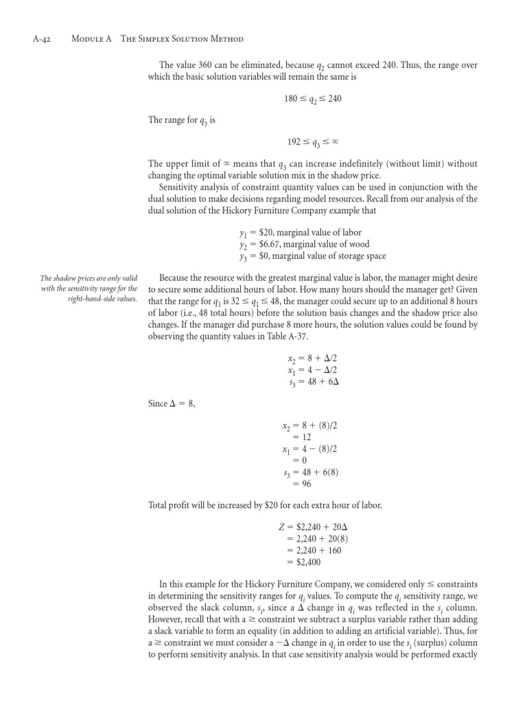 Module A2 | PDF | Mathematical Optimization | Linear Programming
