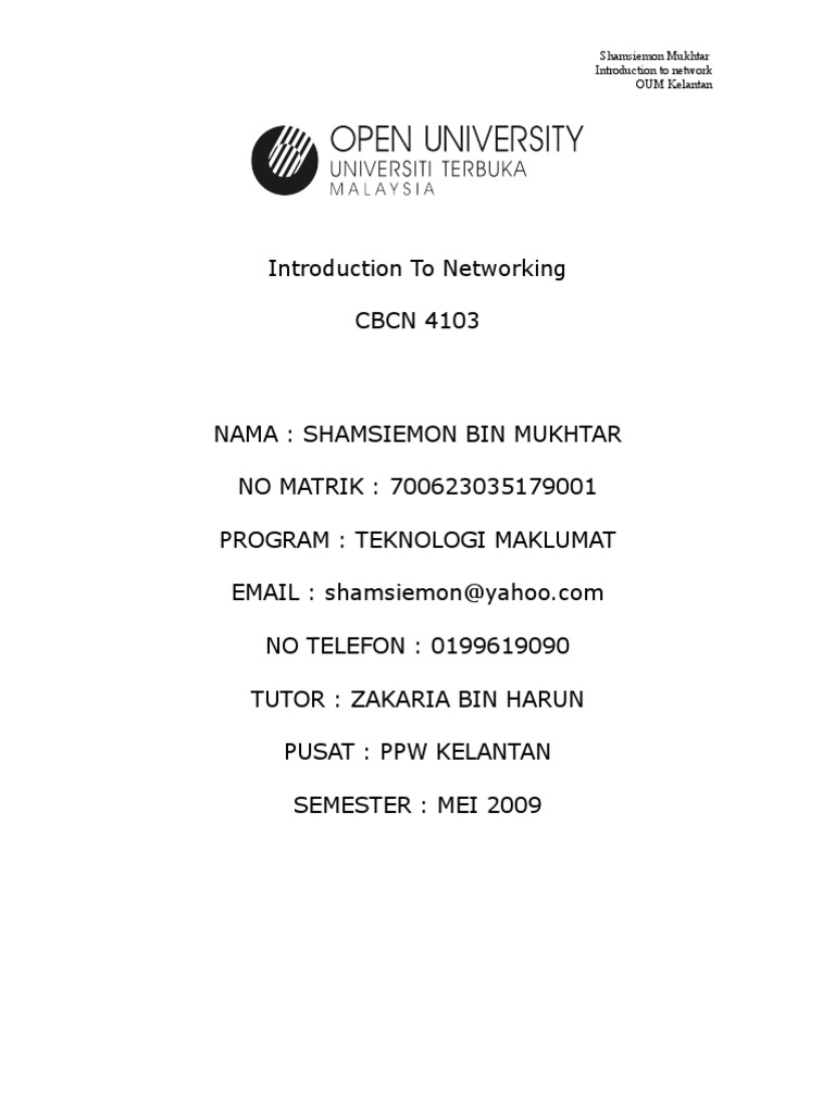 Assignment Network | PDF