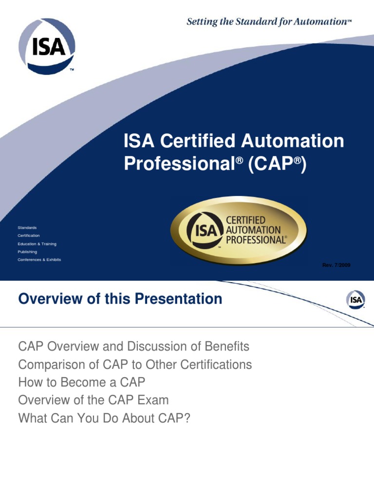 CAP Master Presentation | PDF | Professional Certification ...