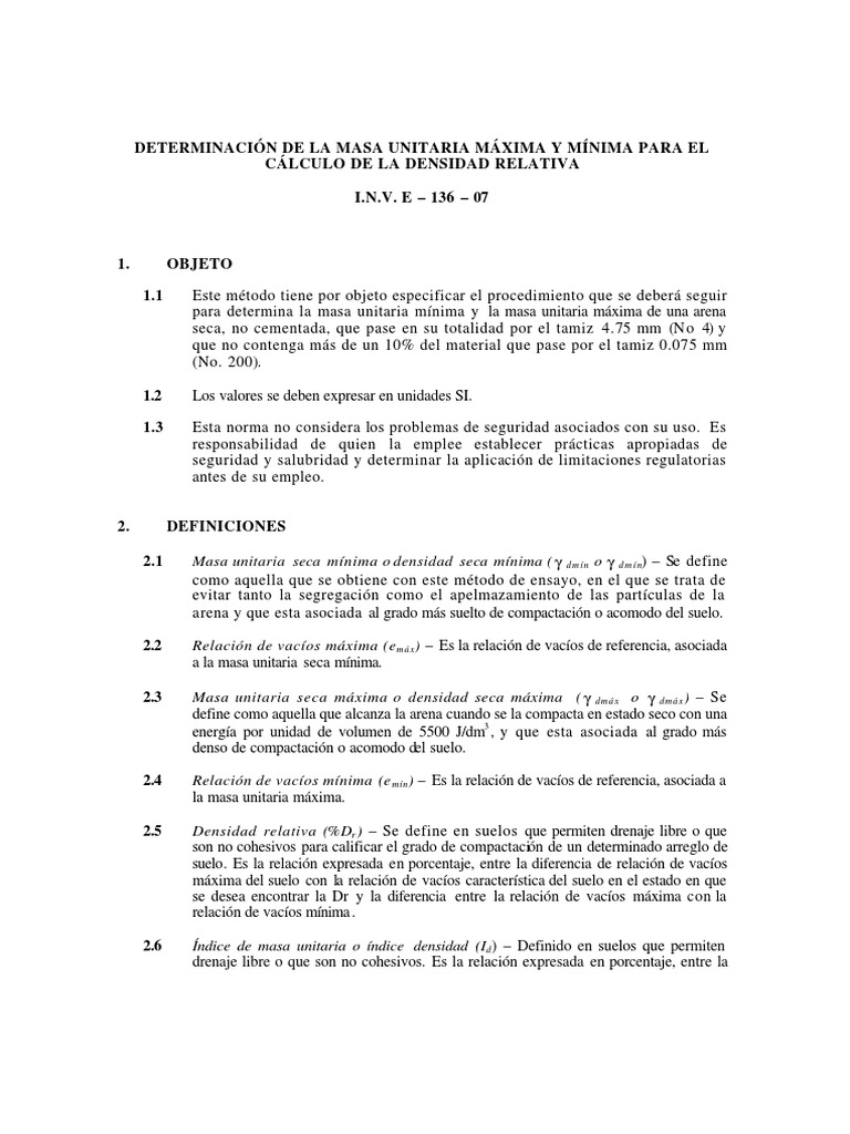 Norma INV E-136-07 | PDF