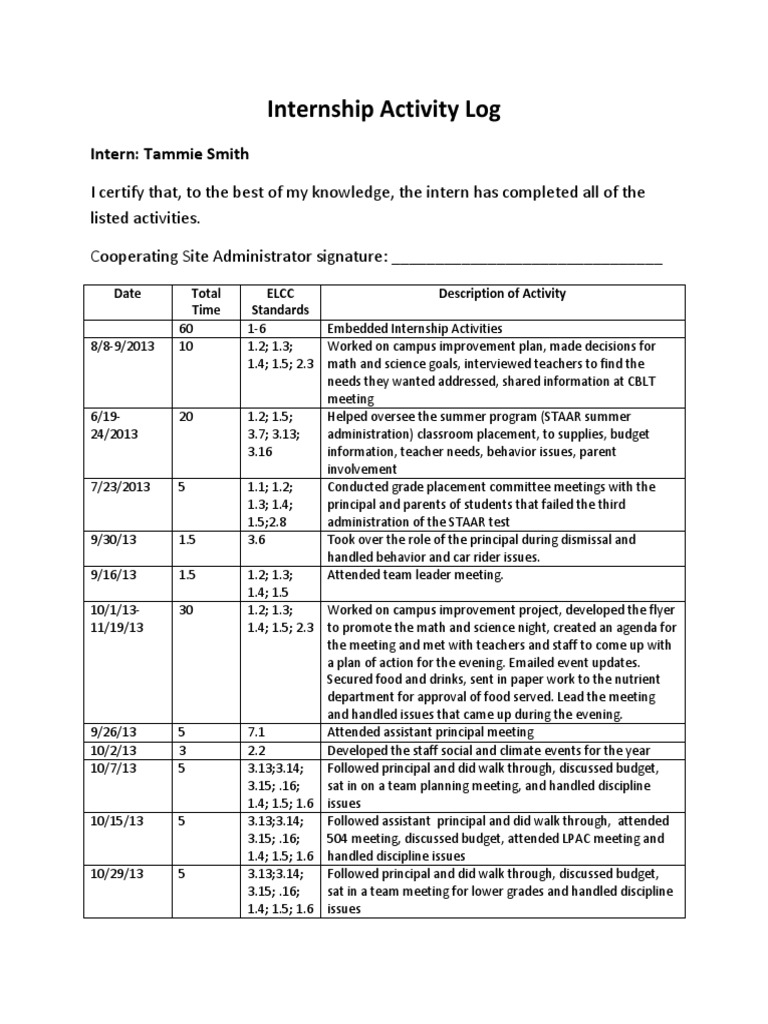 Internship - Activity Log | PDF | Internship | Job Hunting