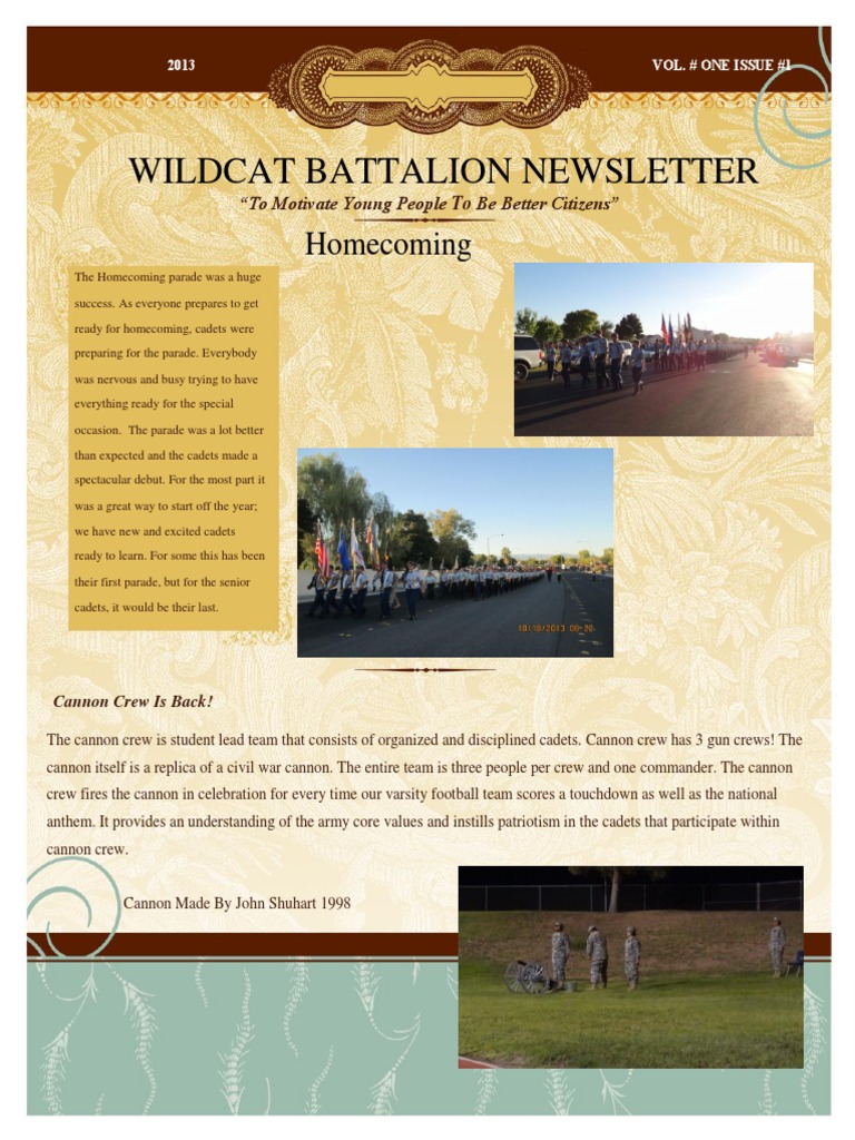 Battalion Newsletter | PDF | Cadet | Military Life