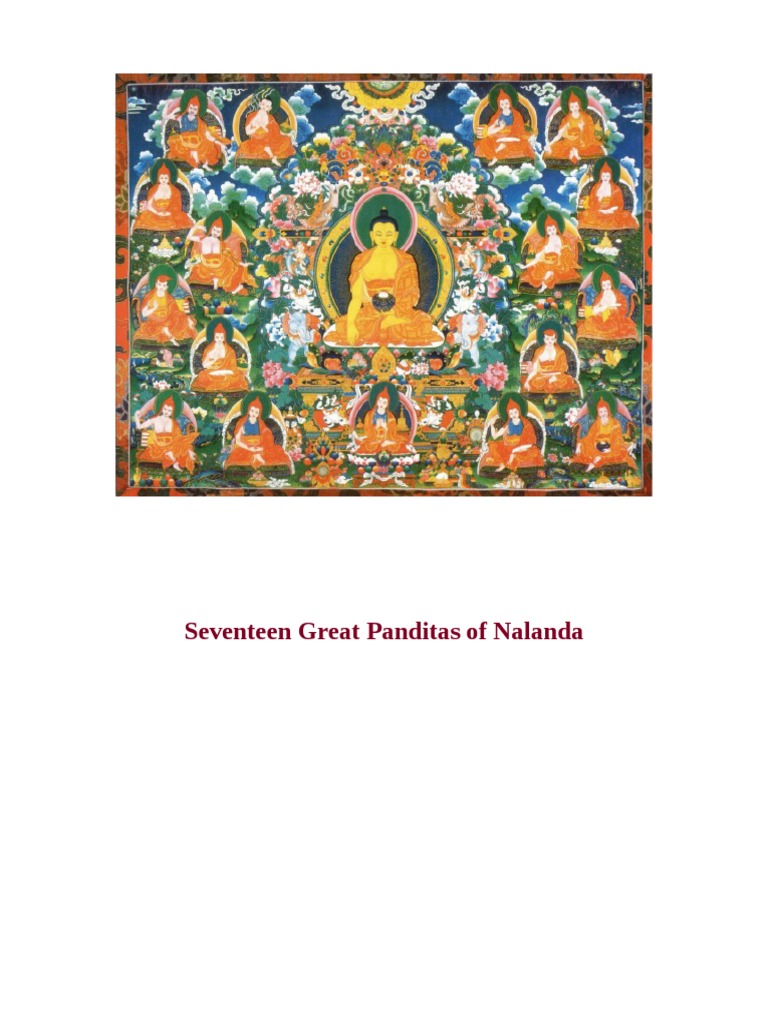Seventeen Great Panditas of Nalanda - Dalai Lama | PDF