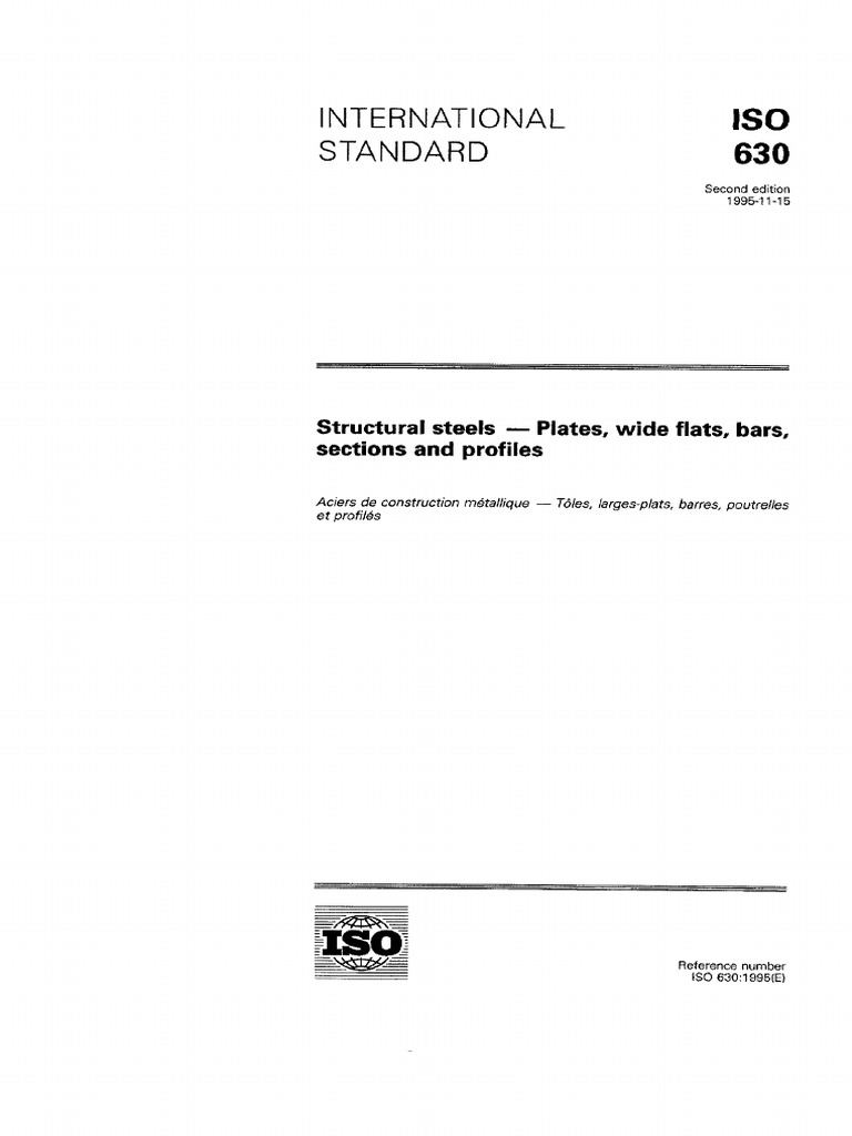 ISO-630-1995 Standard | PDF
