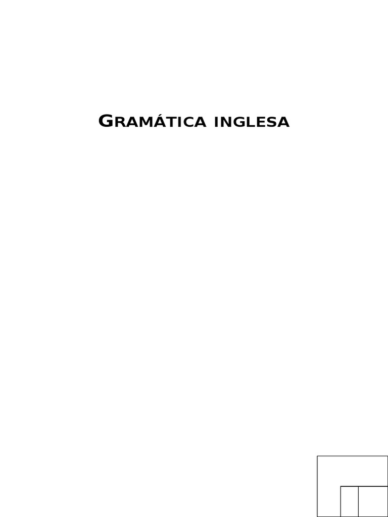 Gramática Inglesa | PDF | Objeto (gramática) | Verbo