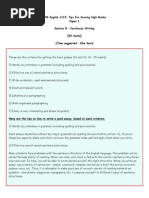 Directions For The Essay Test | PDF