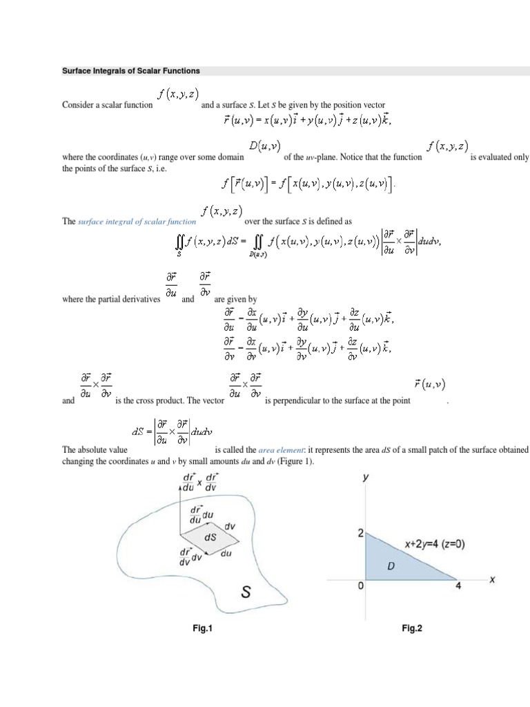 Surface Integrals | PDF | Sphere | Integral