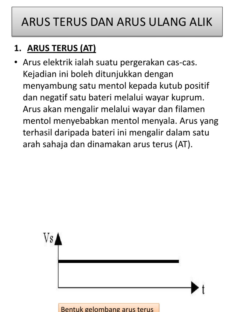 Arus Terus Dan Arus Ulang Alik | PDF
