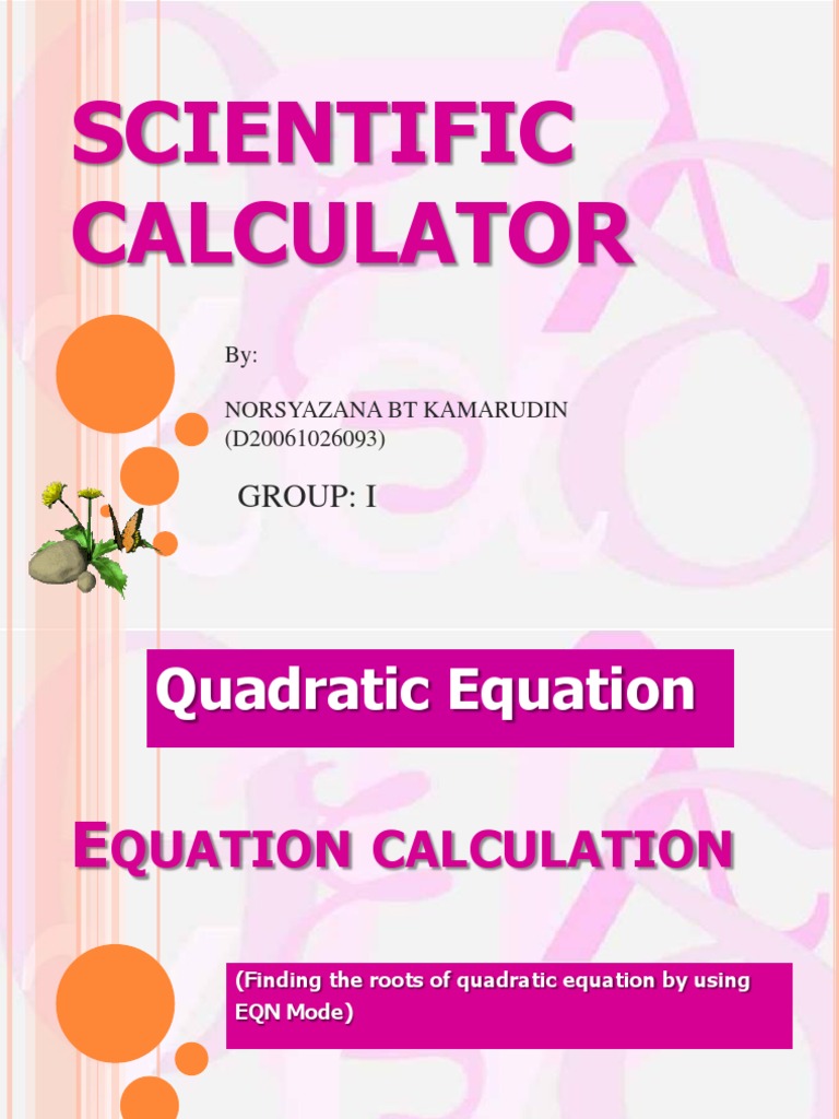 Solving Quadratic Equations with EQN Mode | PDF | Quadratic Equation ...