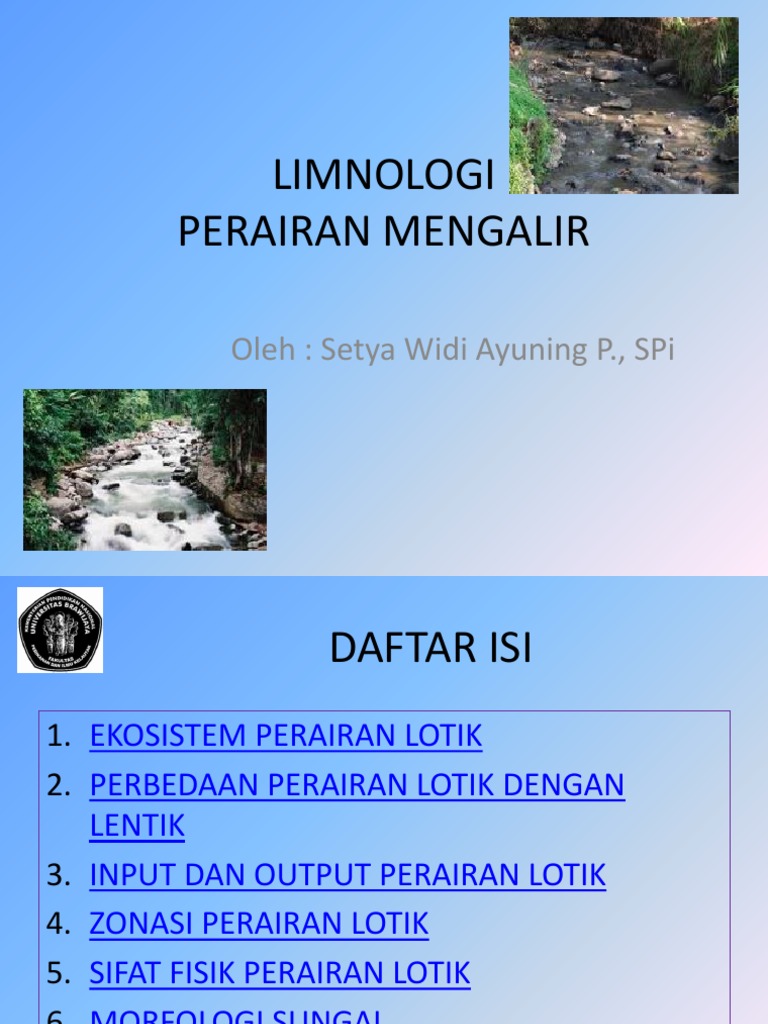 LIMNOLOGI | PDF