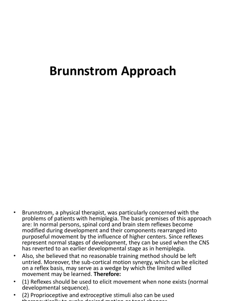 Brunnstrom Approach