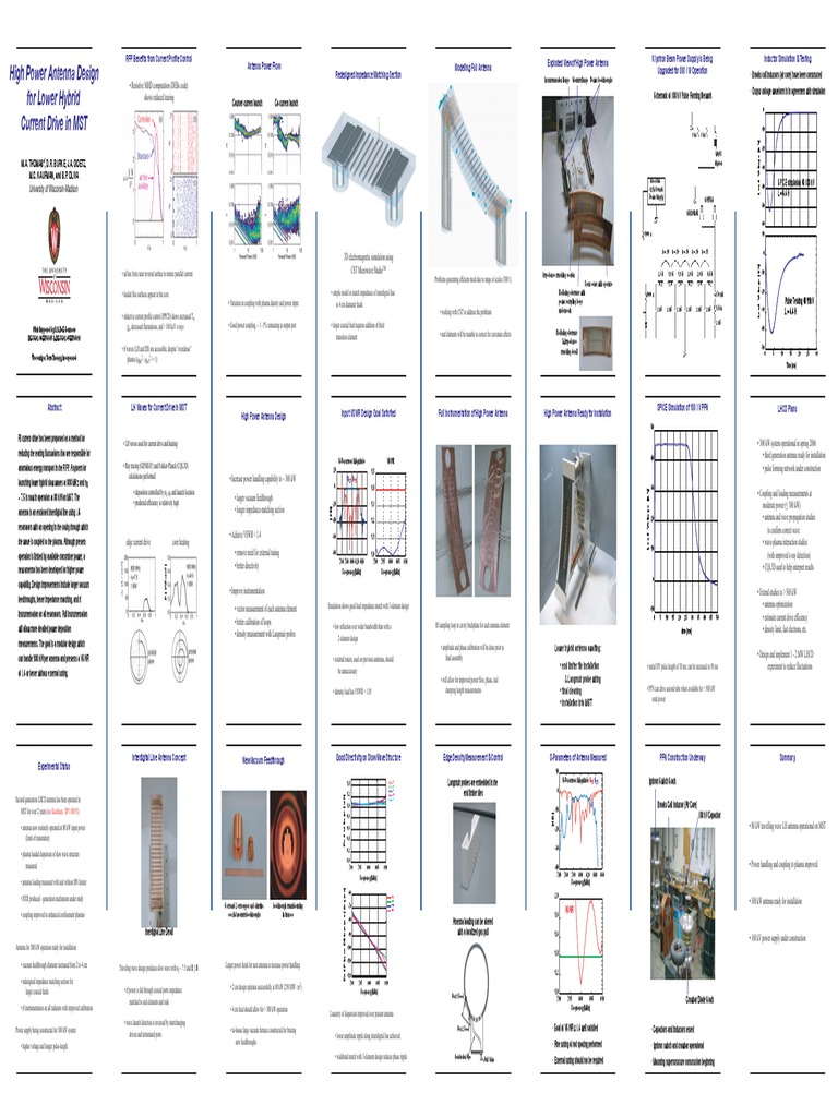 High Power Antenna Design For Lower Hybrid Current Drive in MST | PDF ...