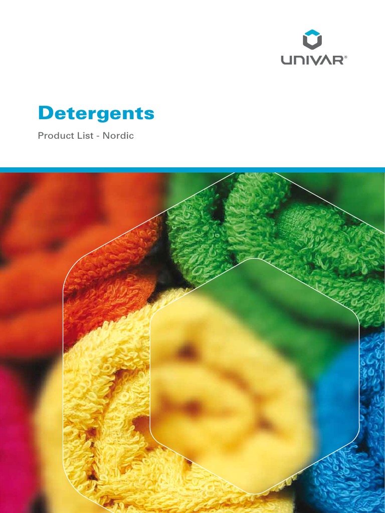 1097 2301 Univar E Detergents Nordic Brochure 4 | PDF | Surfactant ...