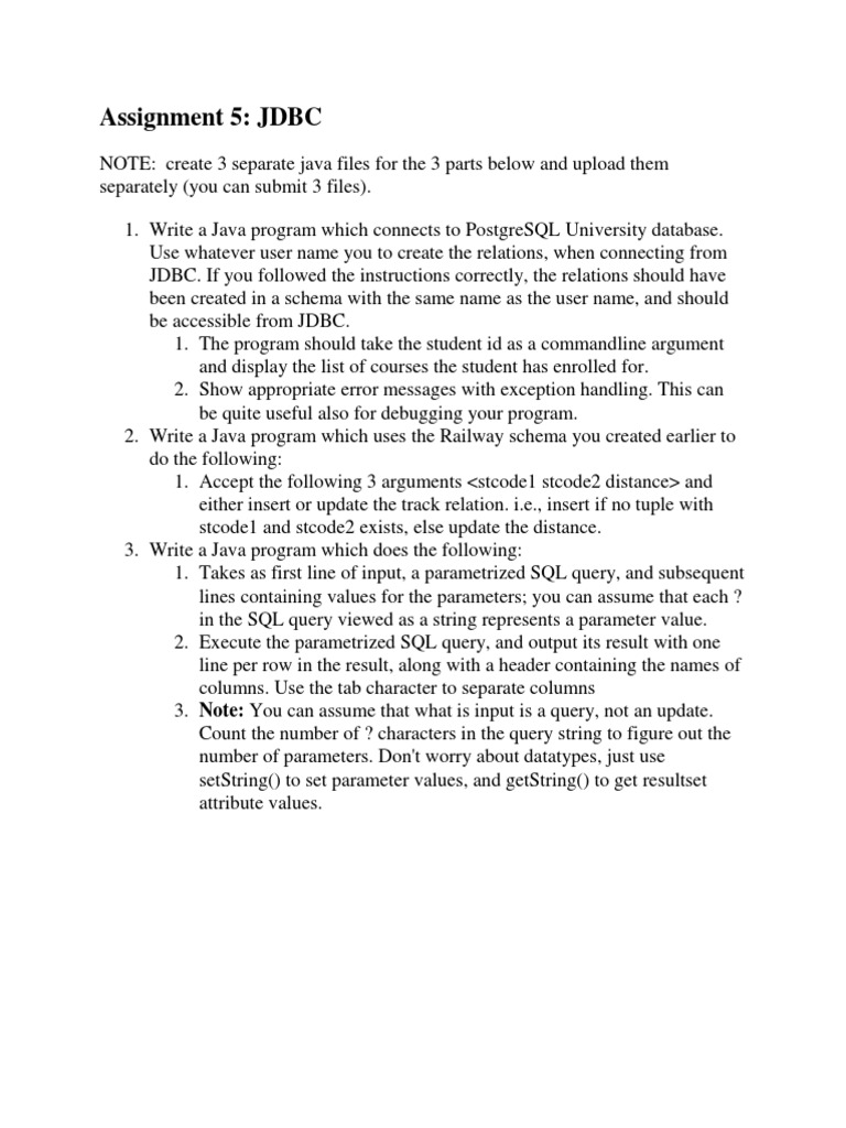 DBMS Assignments | PDF | Parameter (Computer Programming) | Sql