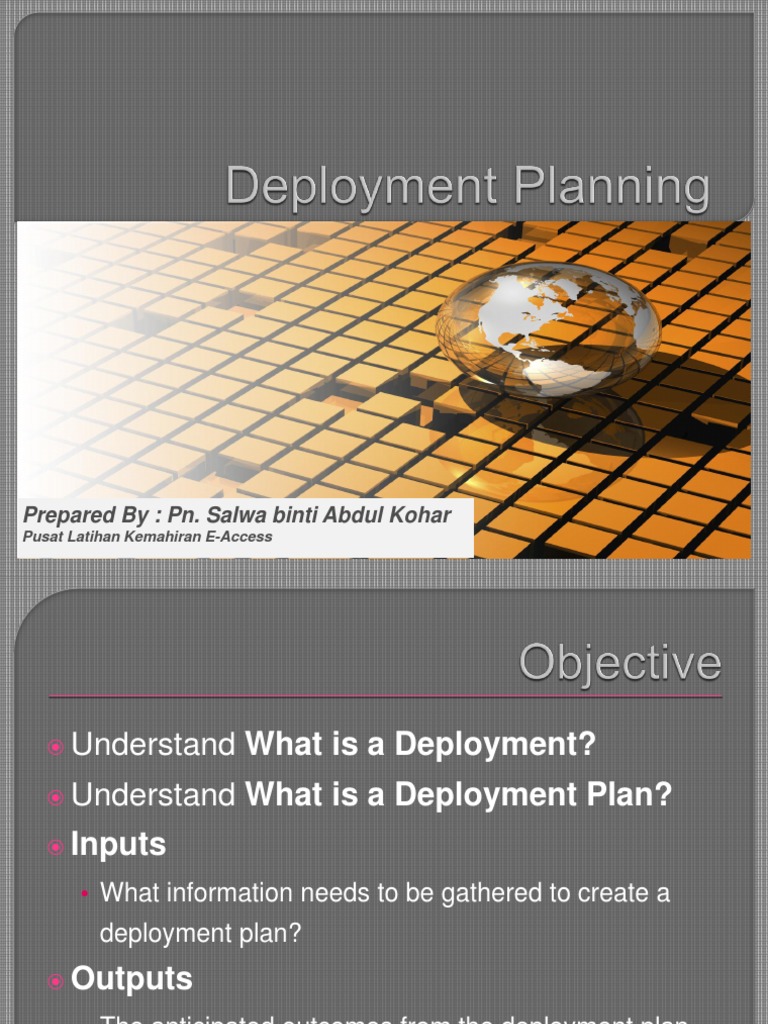 Deployment Planning | Download Free PDF | Product Lifecycle | Software ...