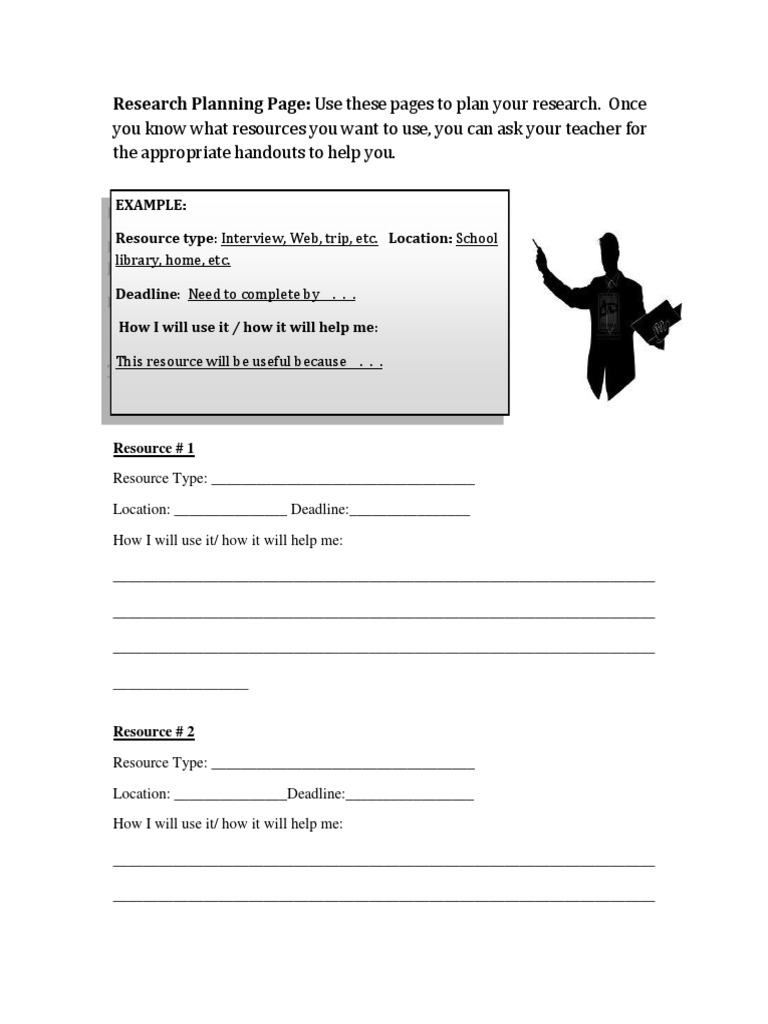 Research Planning Template Guide | PDF