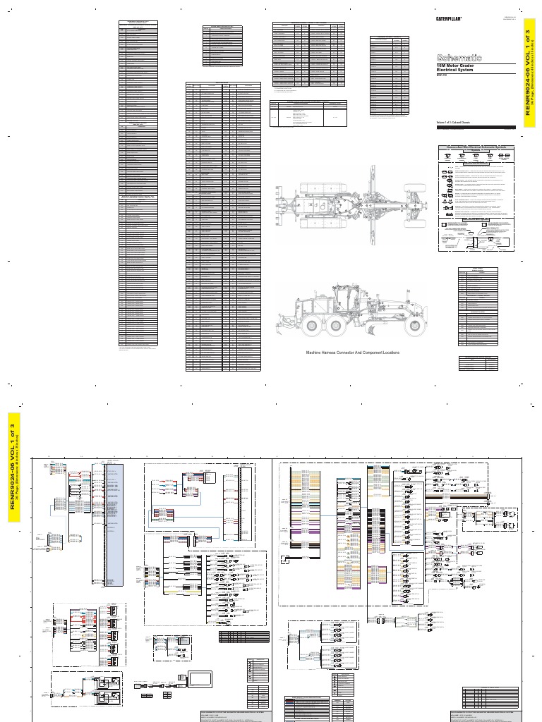 Plano Electrico Motoniveladora 16M | PDF | Electrical Connector | Switch