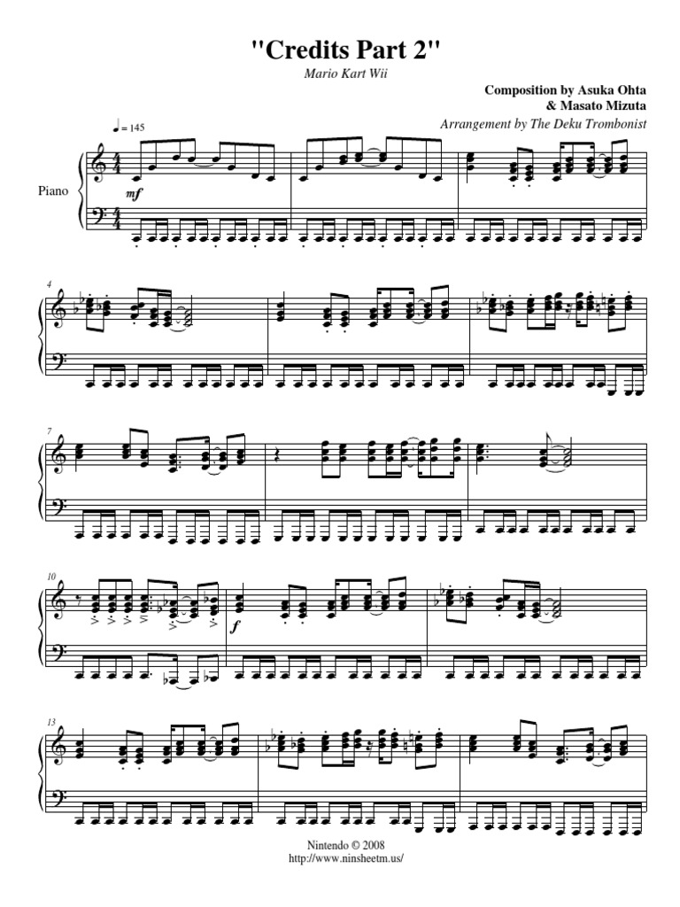 Mario Kart Wii Credits | PDF