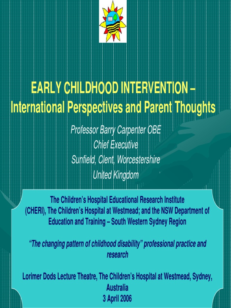 Early Intervention | PDF | Early Childhood Education | Human Development