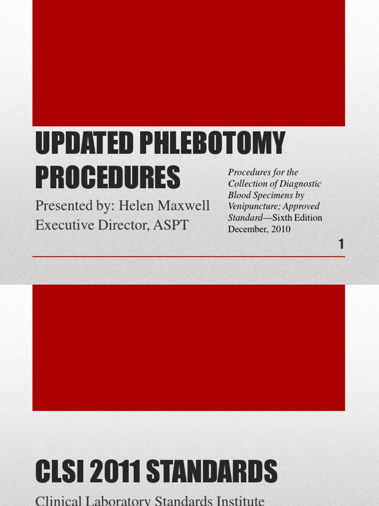Phlebotomy Procedures | PDF | Hygiene | Blood Plasma