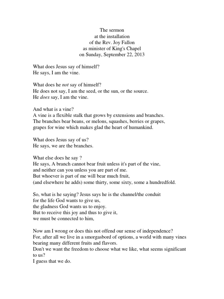 Sermon on Faith and Church Challenges | PDF | Christian Church | Faith