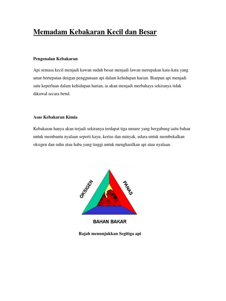 Pengenalan Kebakaran | PDF