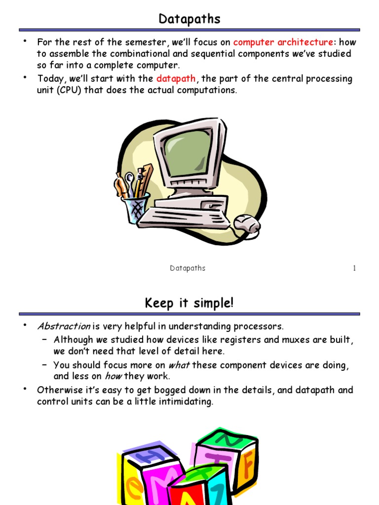 20 Datapath | Download Free PDF | Central Processing Unit | Computer Data Storage