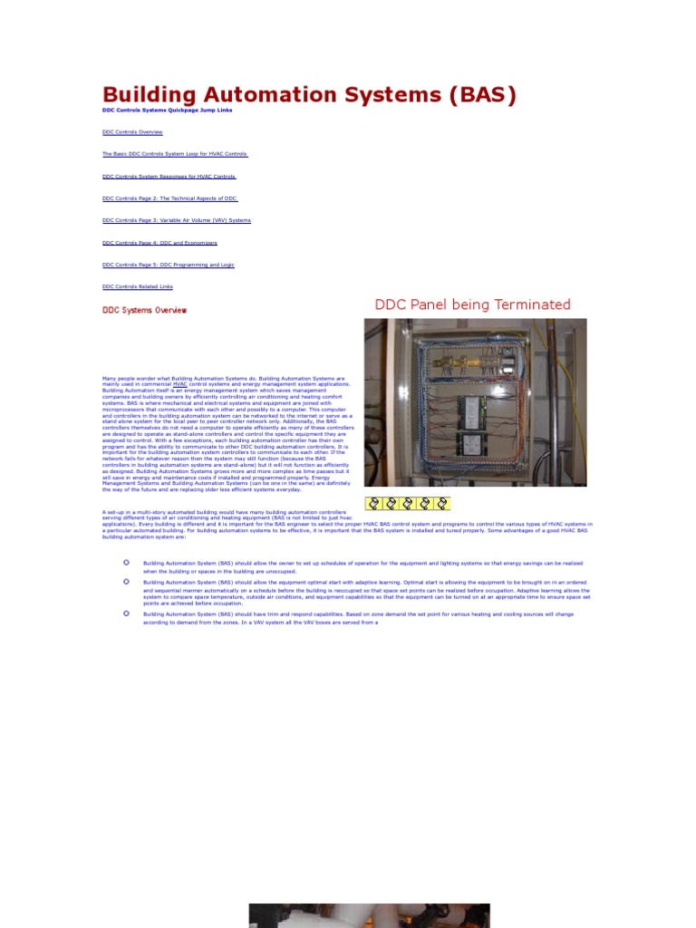 BAS For VAV System | PDF | Building Automation | Automation