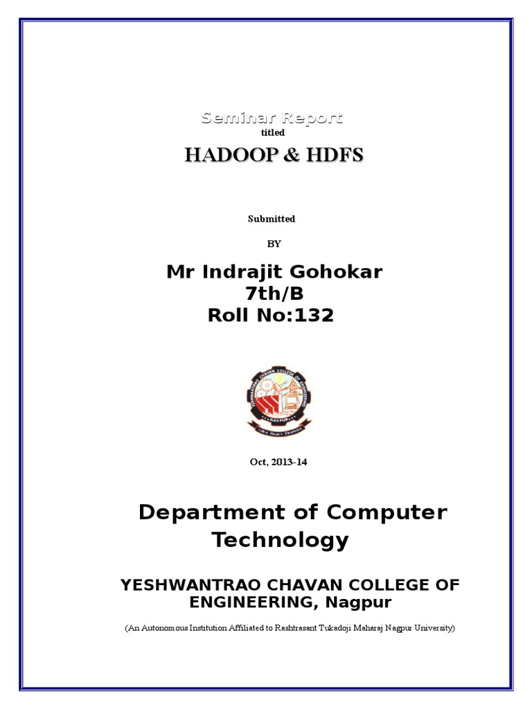 Hadoop & HDFS Final | PDF | Apache Hadoop | Computer Cluster Hadoop & HDFS Final | PDF | Apache Hadoop | Computer Cluster