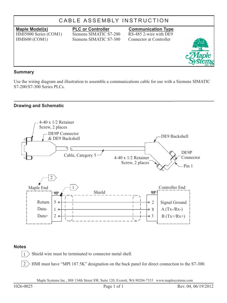 Siemens PLC Communication Cable Guide | PDF | Teaching Methods ...