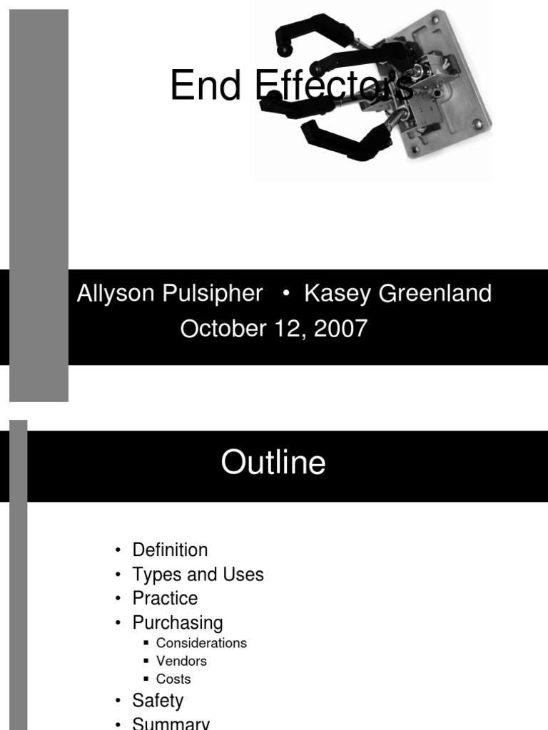 End Effectors | PDF