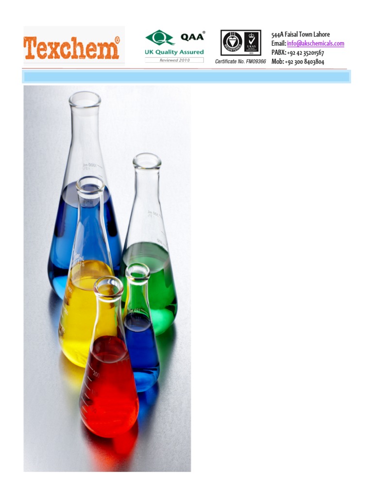 Product Brochure Texchem Ltd. | PDF | Dye | Dyeing