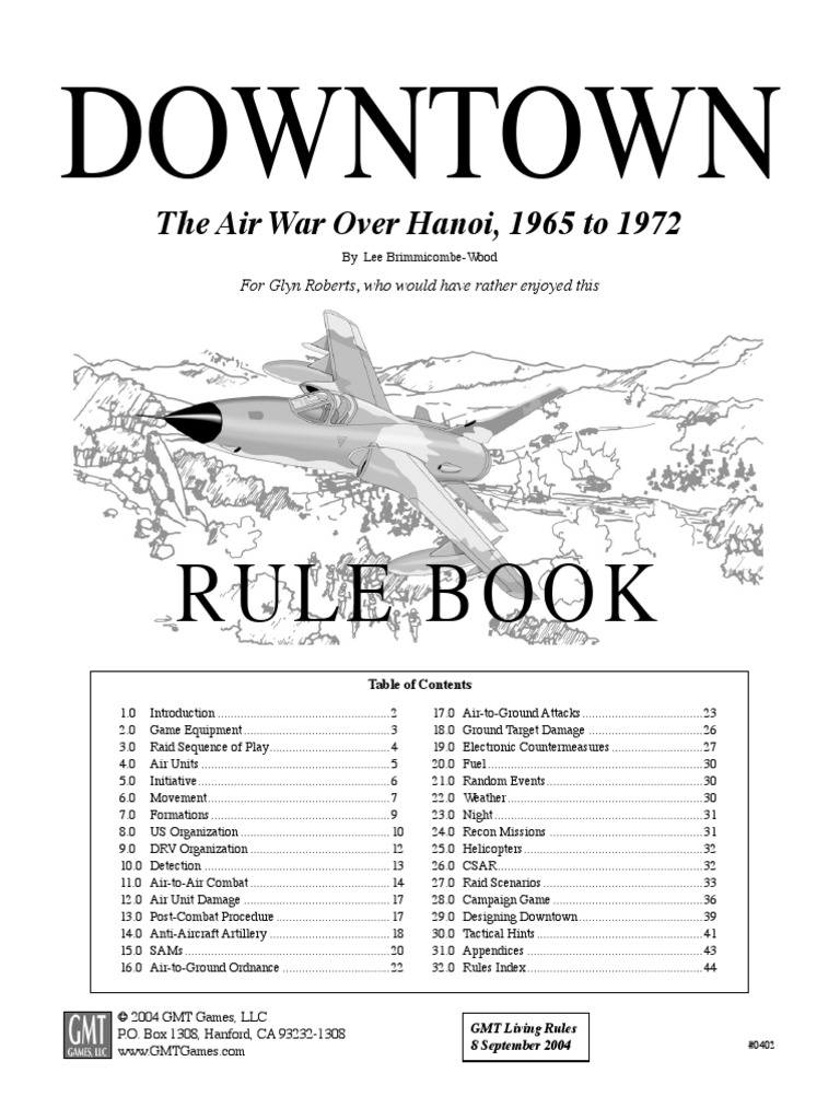 Downtown Rulebook | PDF