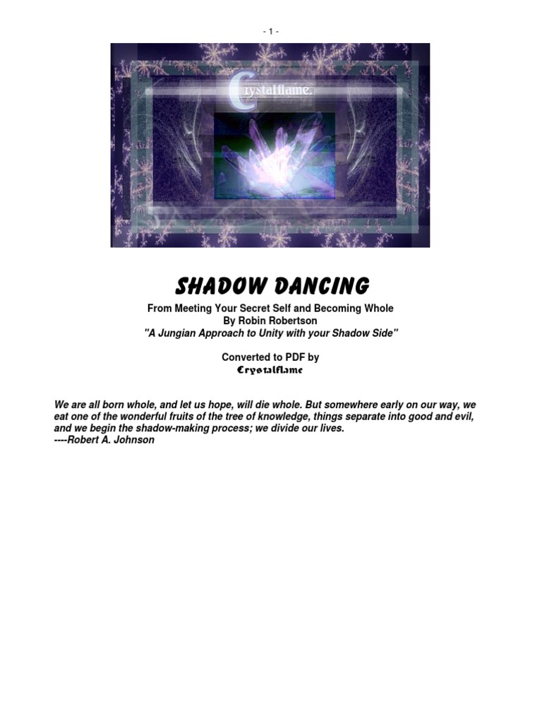 Shadow Dancing A Jungian Approach To Unity With Yor Shadow Side | PDF ...