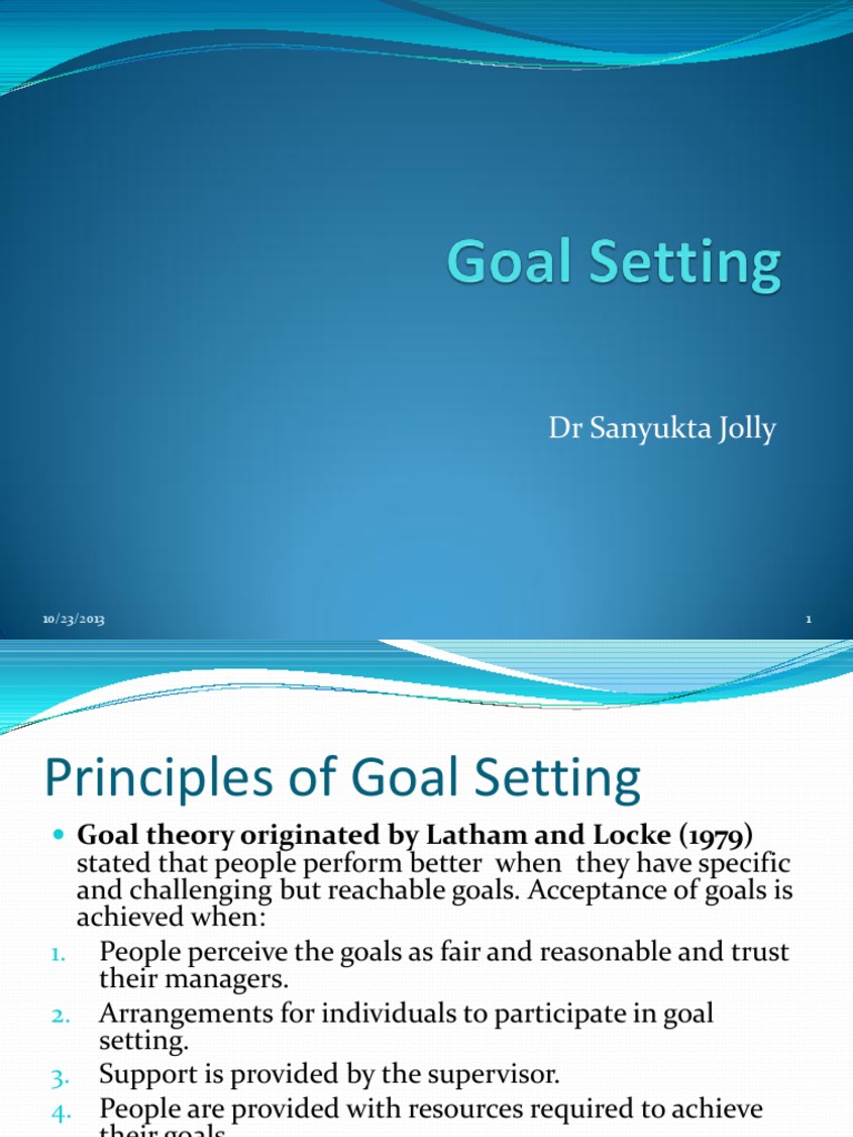 Goal Setting KRA | PDF | Goal Setting | Goal