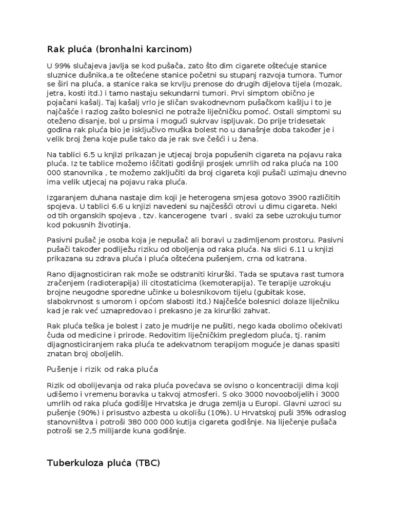 Rak Pluca | PDF