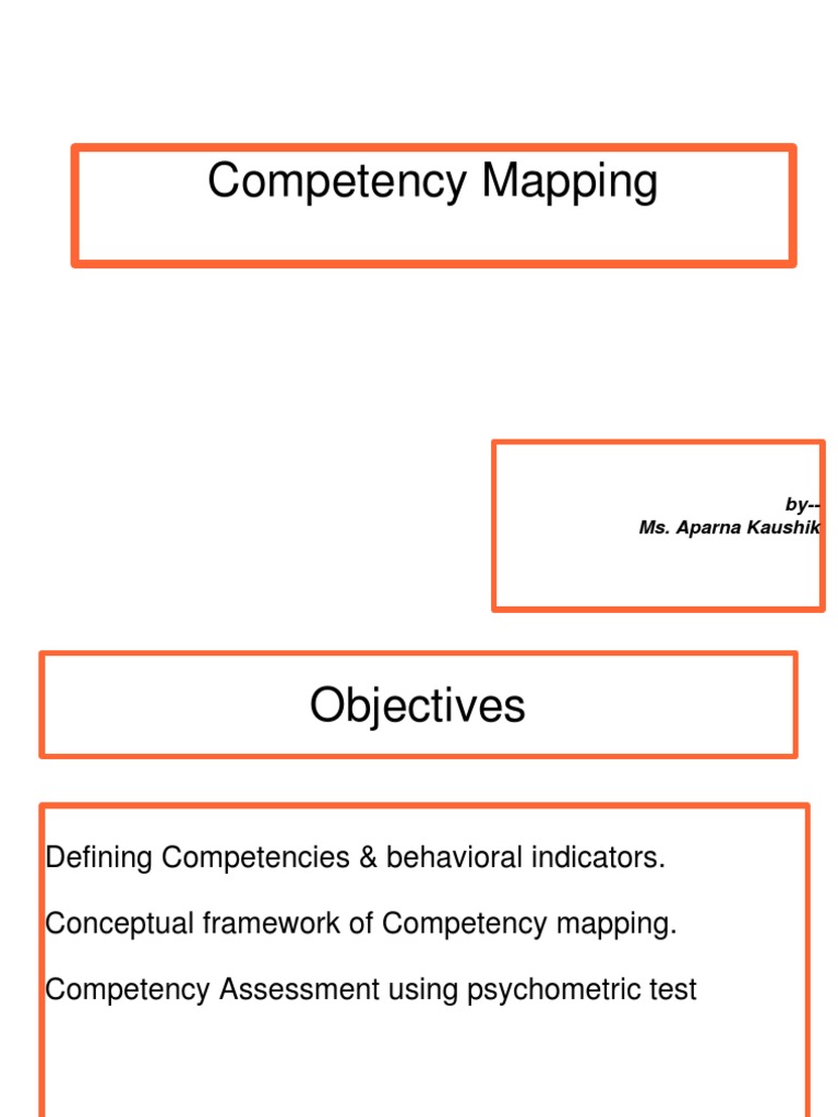 Competency Mapping Model | PDF | Competence (Human Resources) | Applied ...