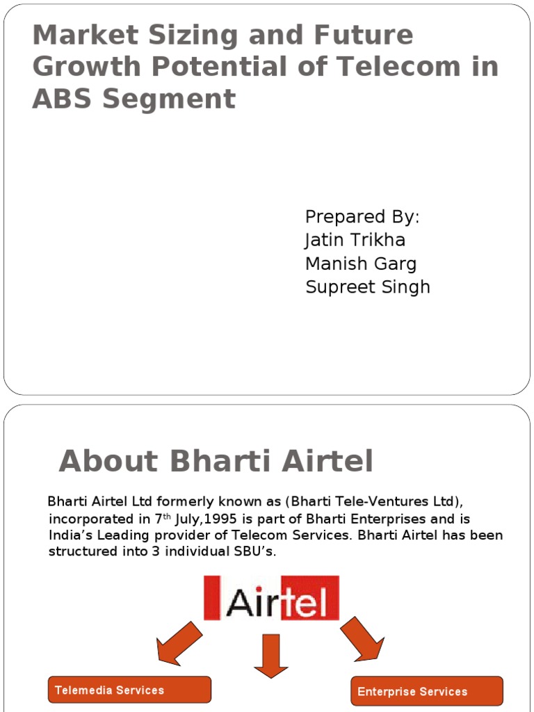 Airtel Ppt | Telecommunications | Business