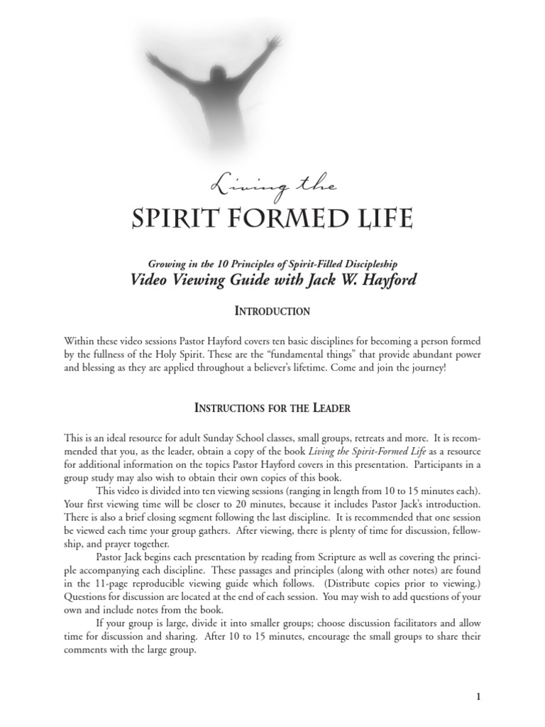 Spirit-Filled Discipleship Guide | PDF | Baptism | Disciple (Christianity)