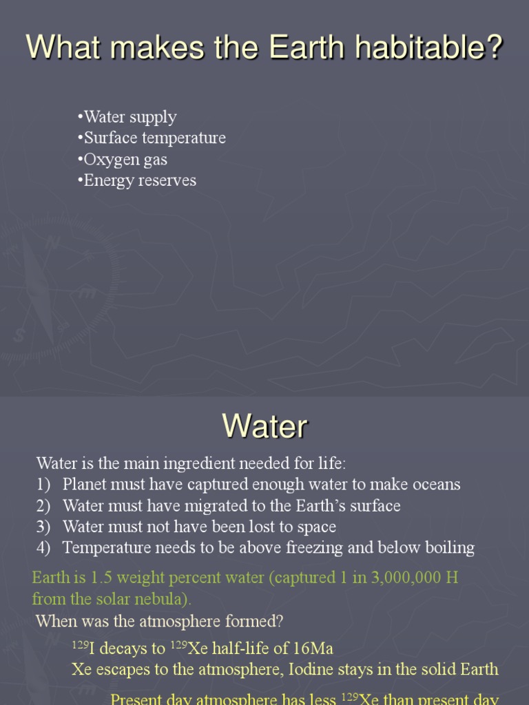 why earth is habitable.ppt | Atmosphere | Planetary Habitability
