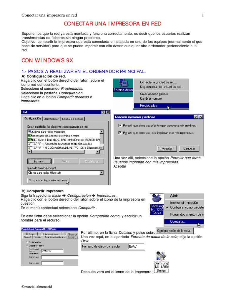 Conectar Impresora Red PDF | PDF
