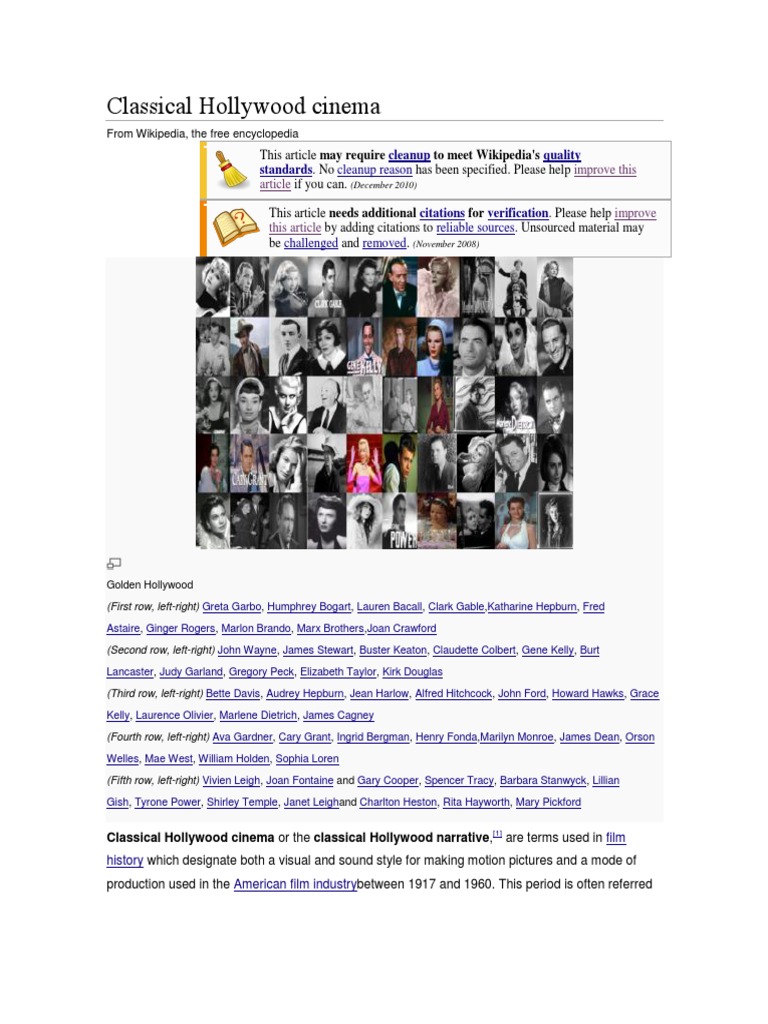Classical Hollywood Cinema | PDF