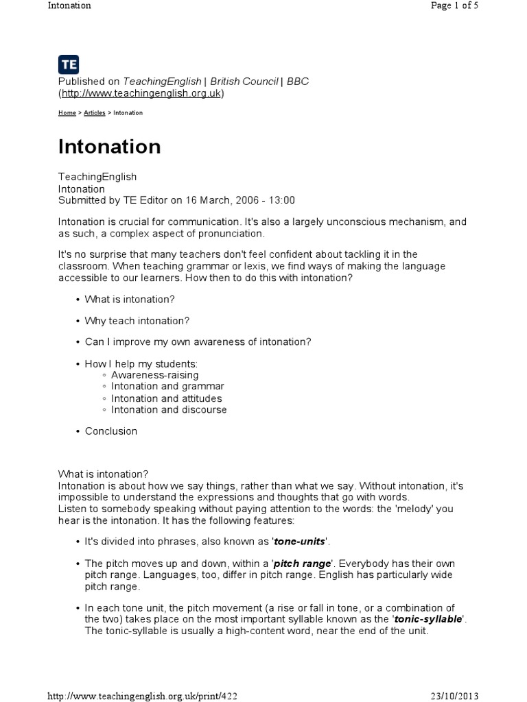 Home Articles Intonation | PDF | Linguistics | Semiotics