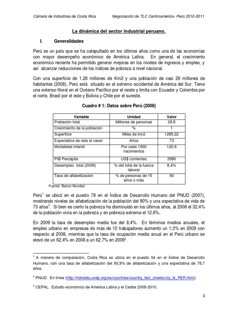Industria Peruana | PDF | Perú | Industrias