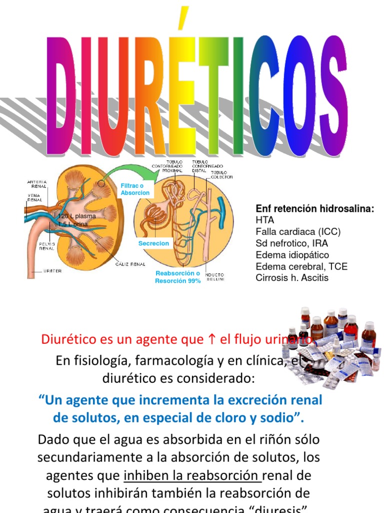 Clasificación y Función de Diuréticos | PDF | Riñón | Sodio