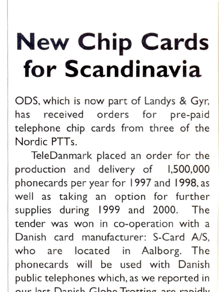 New Chip Cards | PDF