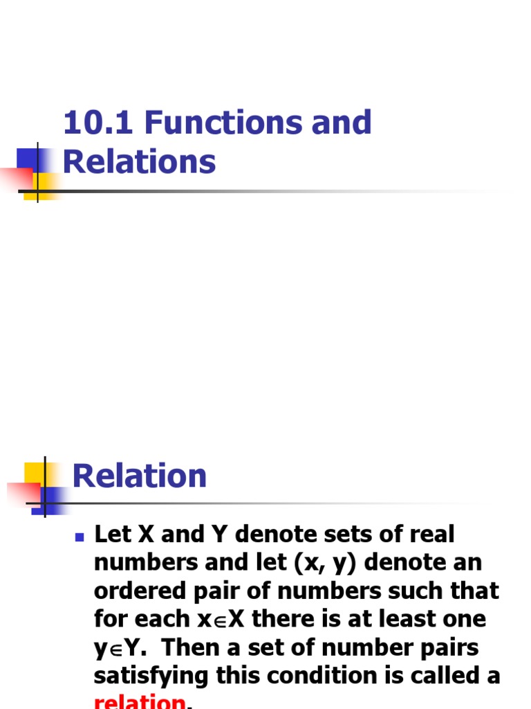 10.1 Function and RElations | Function (Mathematics) | Discrete ...