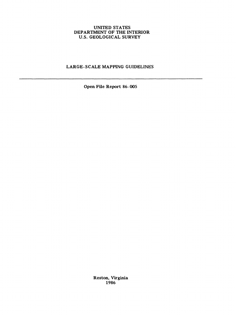 Large-Scale Mapping Guidelines | PDF | Map | Surveying