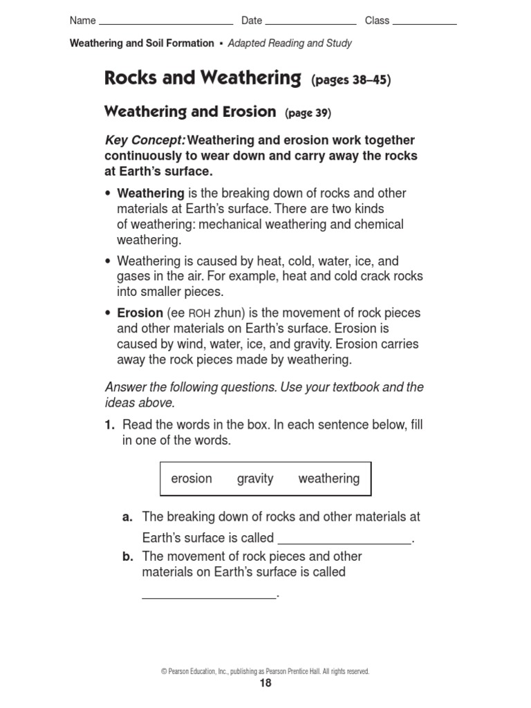 Rocks and Weathering PDF | PDF | Weathering | Ice